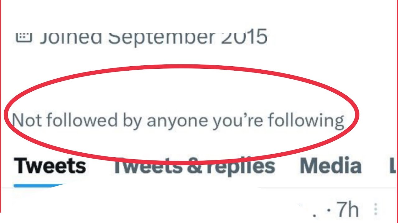 Twitter Showing Not followed by anyone you're following means - YouTube