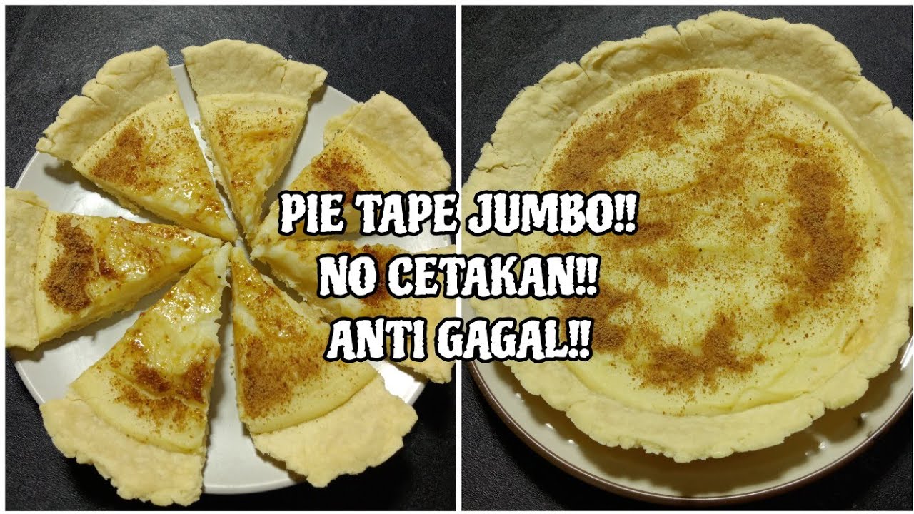 RESEP PIE TAPE JUMBO TEFLON!! HANYA 3 BAHAN KULIT RENYAH!! - YouTube