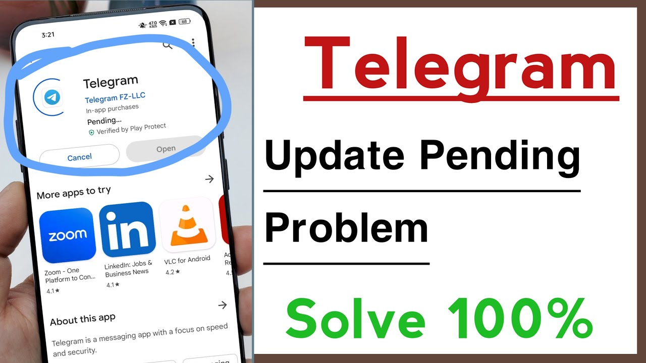 Telegram Update Pending Problem, Play Store Update Pending Problem in ...