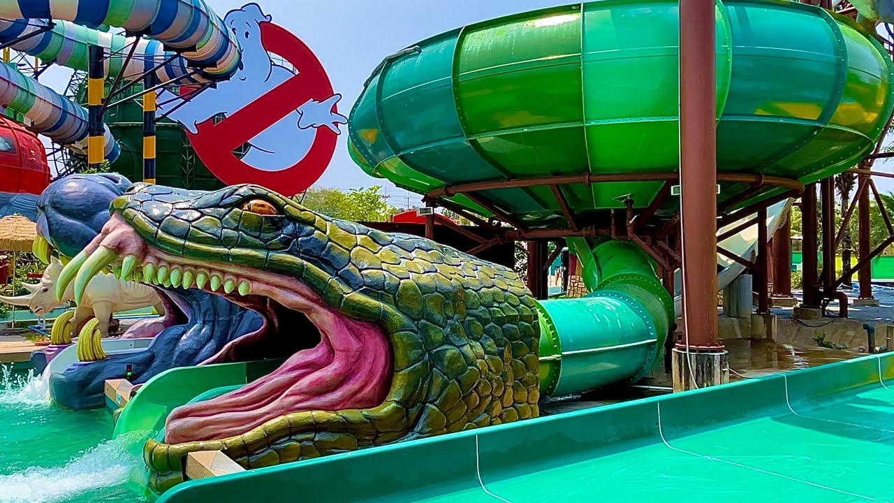 Viper Water Slide at Columbia Pictures Aquaverse Thailand - YouTube