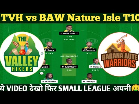 TVH vs BAW Dream11 Prediction | TVH vs BAW | TVH vs BAW Dream11 Team ...