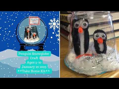 Penguin Snow Globe Craft - YouTube
