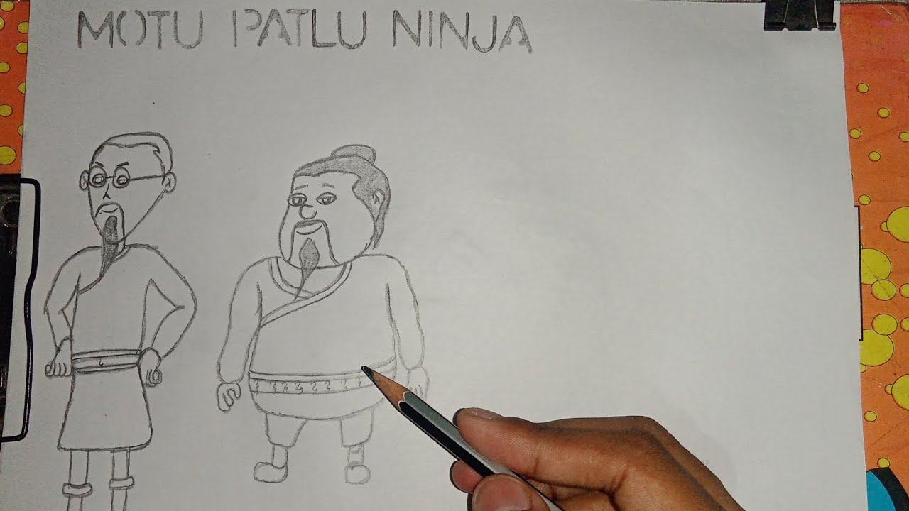 Motu patlu Kung fu king Drawing 👑🤴|| Motu patlu master drawing easy ...