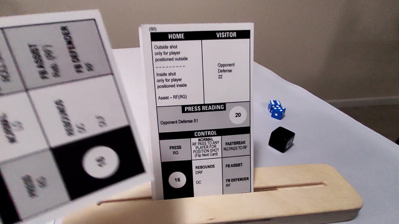 Strat-O-Matic Basketball Advance Play Tutorial - Action Deck Flow (2nd ...