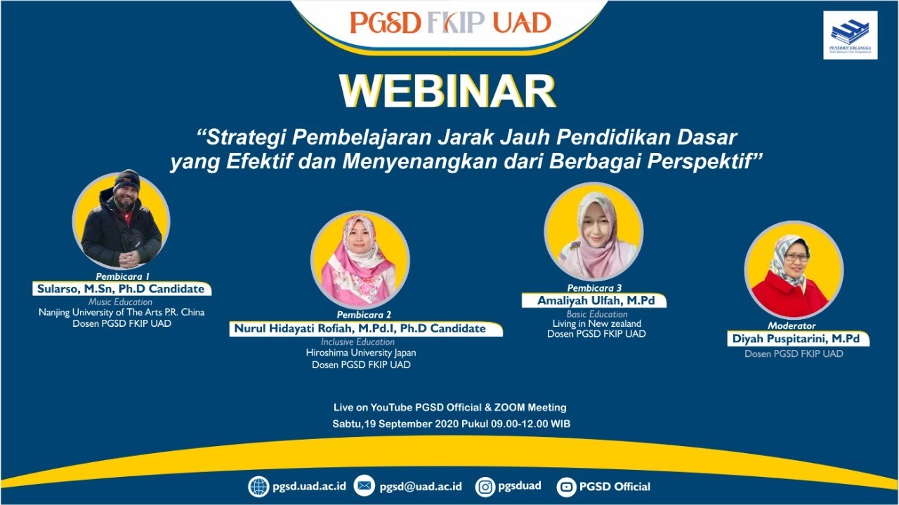 Webinar PGSD FKIP UAD - YouTube