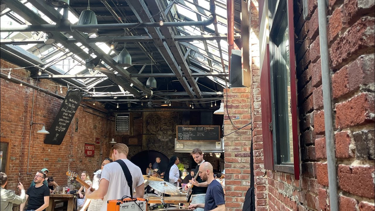 Live Band at Radegast Hall & Biergarten in Brooklyn Playing Latch by ...