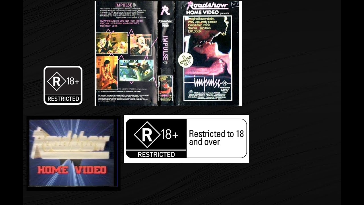 Opening and Closing to Impulse (1984) 1985 VHS roadshow home video ...