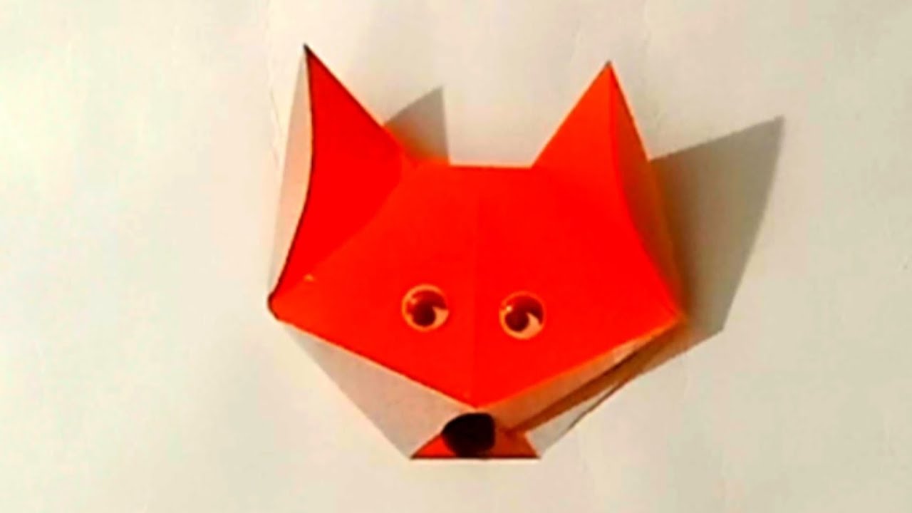 how to draw fox face morgina paper ctafts & arts - YouTube