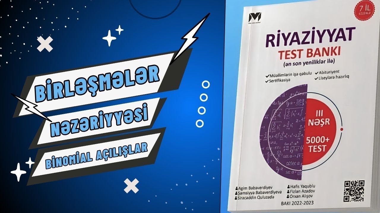 MHM. Birləşmələr nəzəriyyəsi.Binomial açılışlar test 4 #mhm # ...