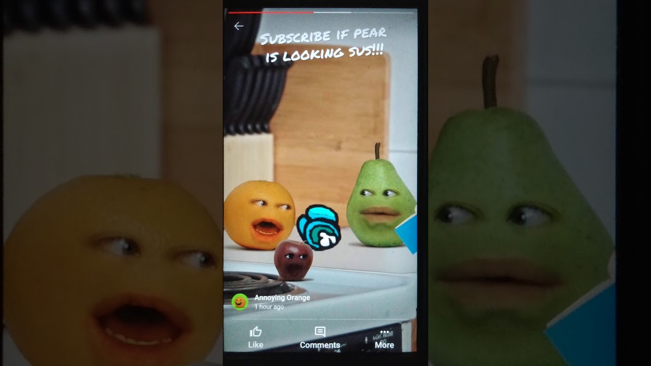 Annoying Orange Pear Is Looking Pretty Sus - YouTube