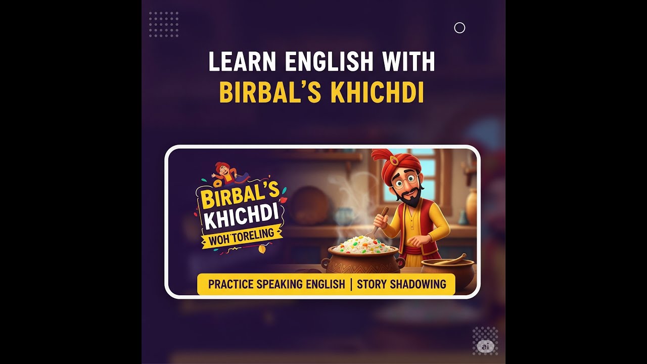 Birbal’s Khichdi | 5-Minute English Shadowing Practice for Beginners - YouTube