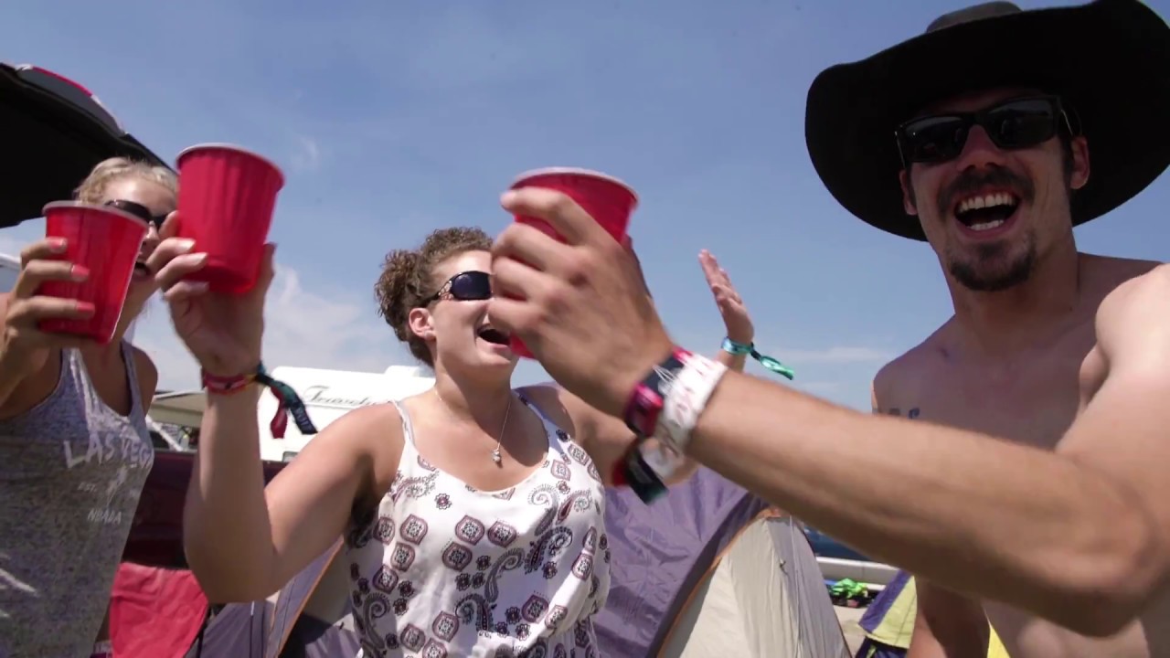 Red Solo Cup in the Country Thunder Campground - YouTube