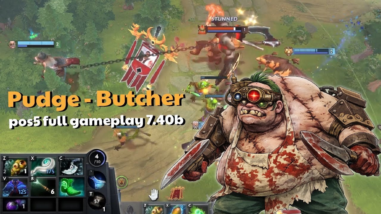 [FULLMATCH] Pudge Pos5 đi lane khéo | Good lanning, good game with ...