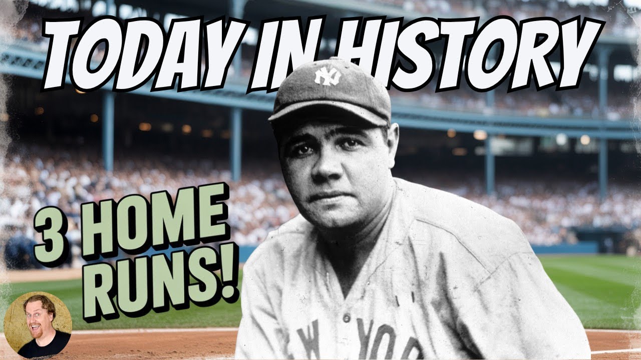 Babe Ruth Hits 3 Home Runs in One World Series Game | Today in History ...