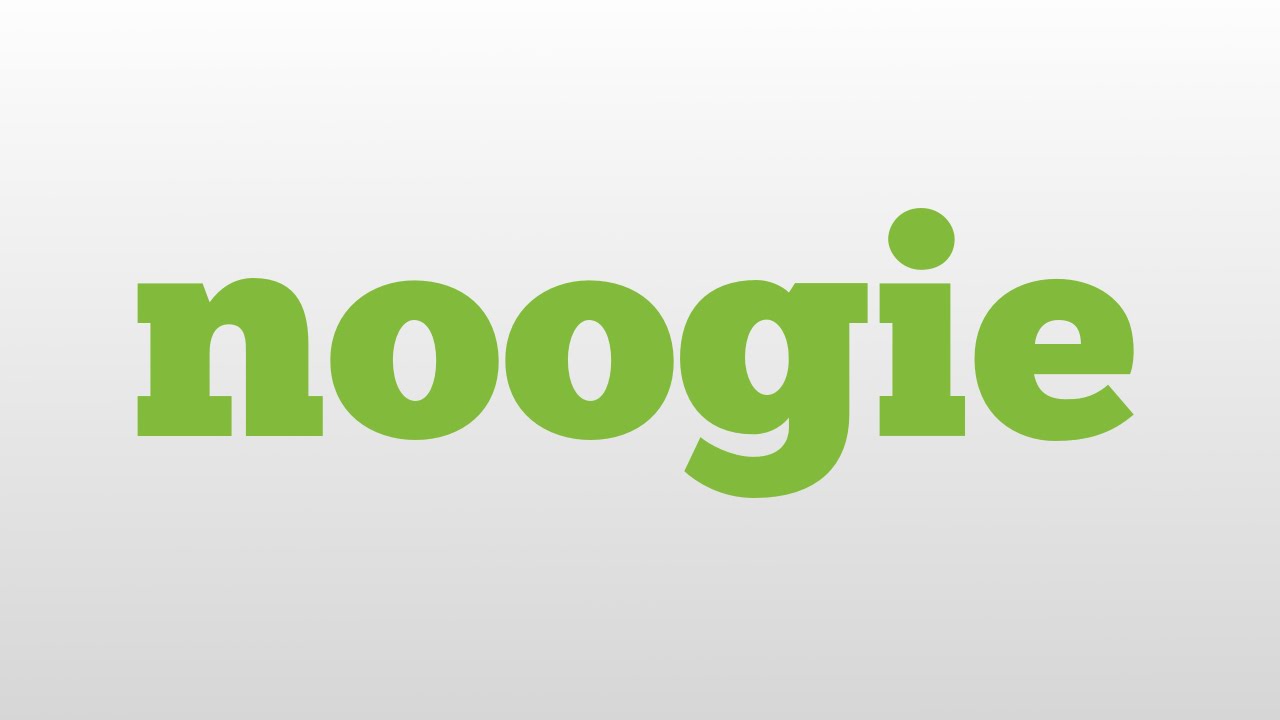noogie meaning and pronunciation - YouTube