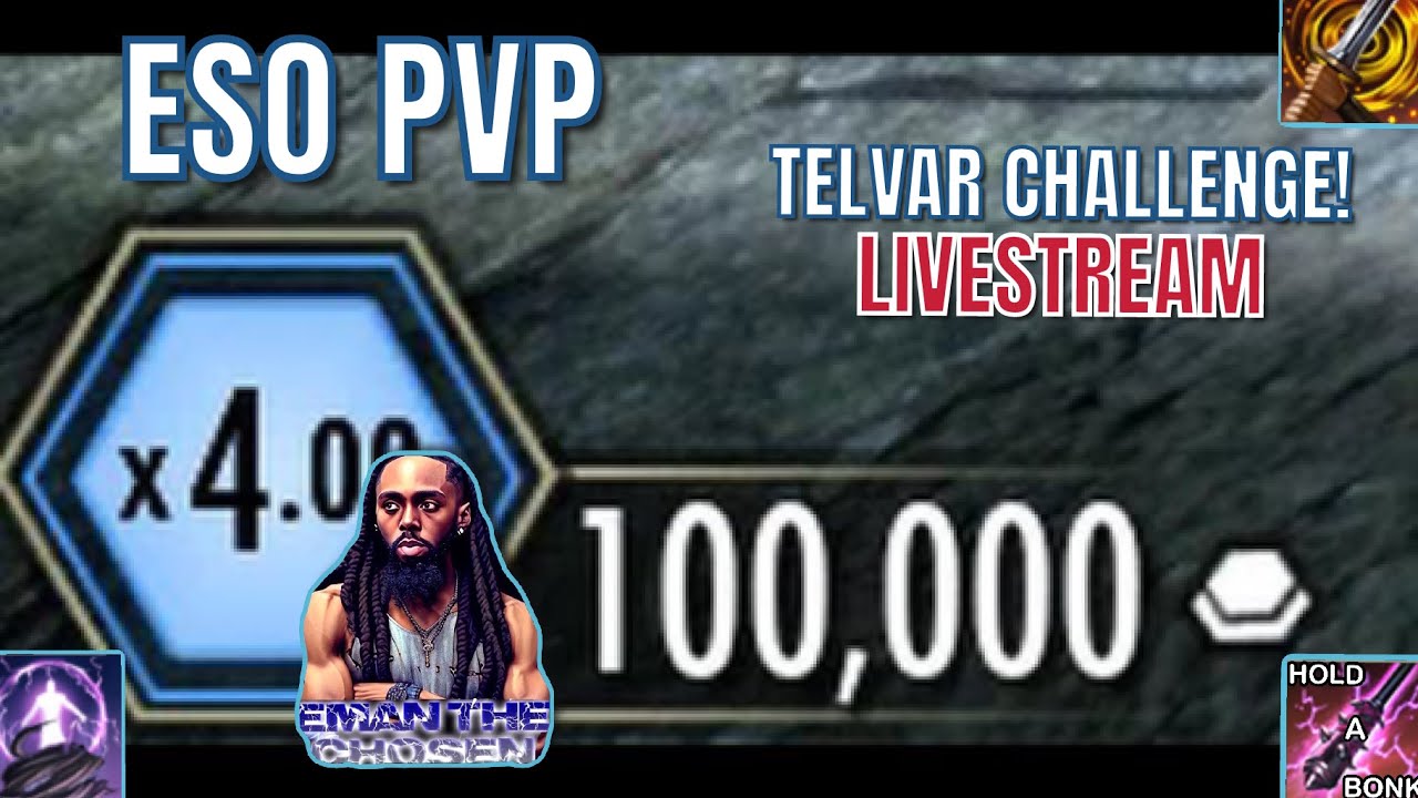 ESO PVP: 100k TELVAR CHALLENGE!!!! - YouTube