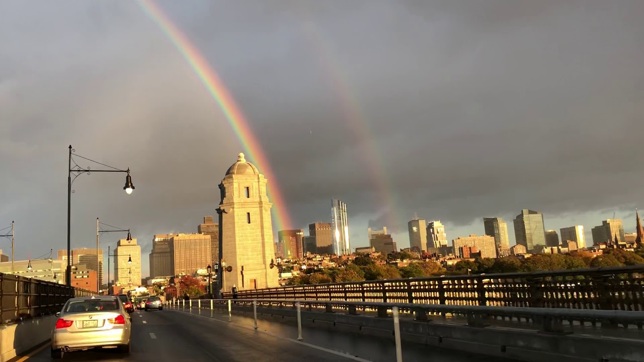 Boston, double rainbow - YouTube