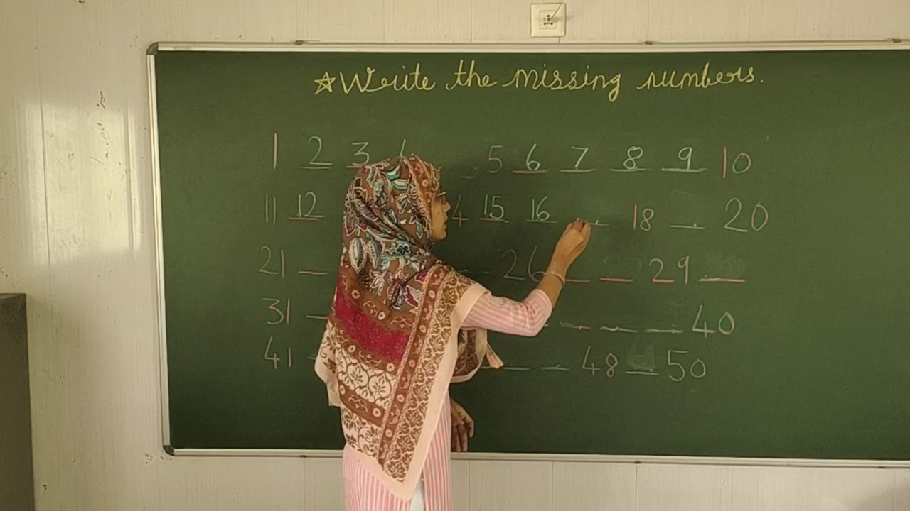 Class:Prep(UKG),Sub. Maths ( Missing numbers). - YouTube