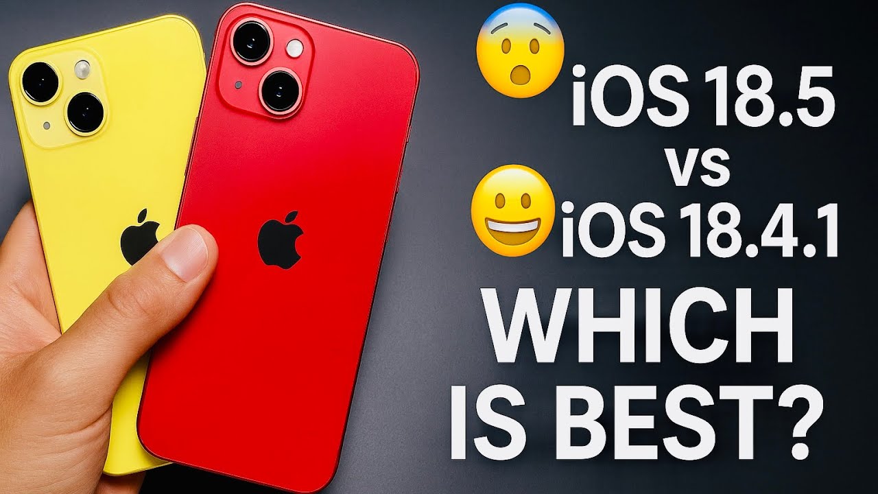 iOS 18.5 vs iOS 18.4.1 which is best for iphone 13 & 14 - YouTube