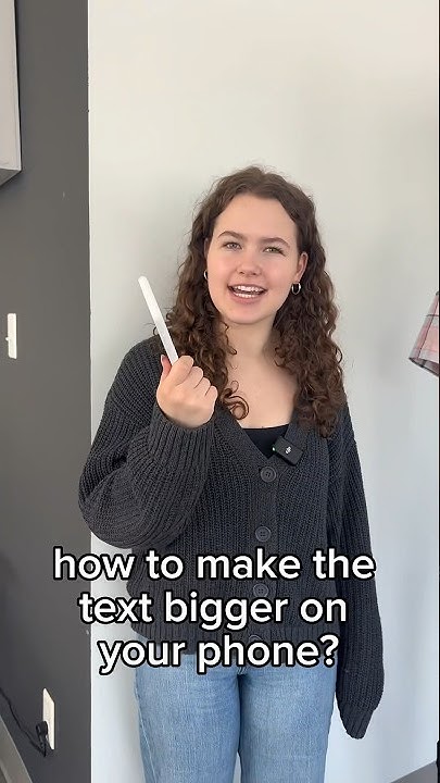 How to make text bigger on your phone 📱 #shortsyoutube #shorts #iphone ...