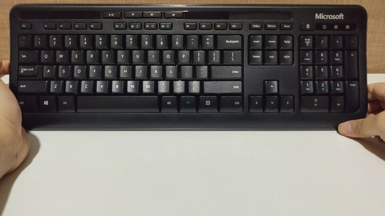 Microsoft Keyboard Mouse Combo USB Wired Desktop 600 - YouTube