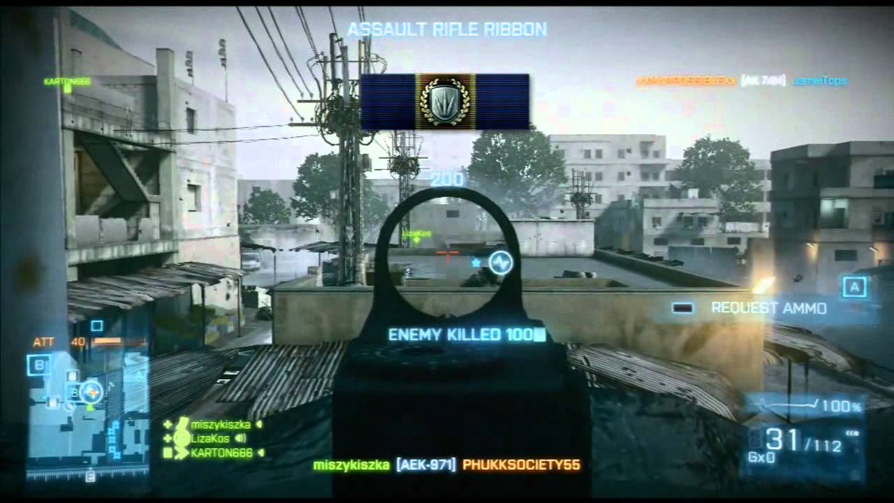 Battlefield 3 AEK-971 PL / Polish, gun review - YouTube