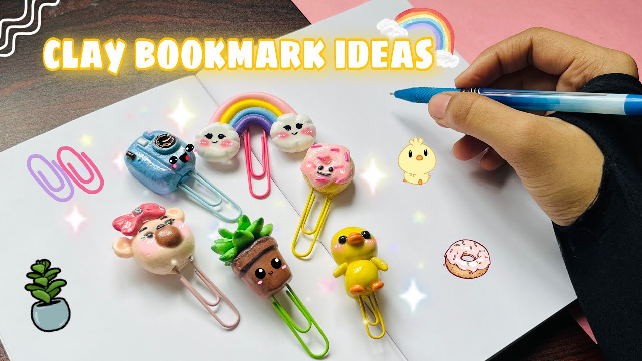 clay bookmark | bookmark with clay | air dry clay craft |bookmark | ers ...