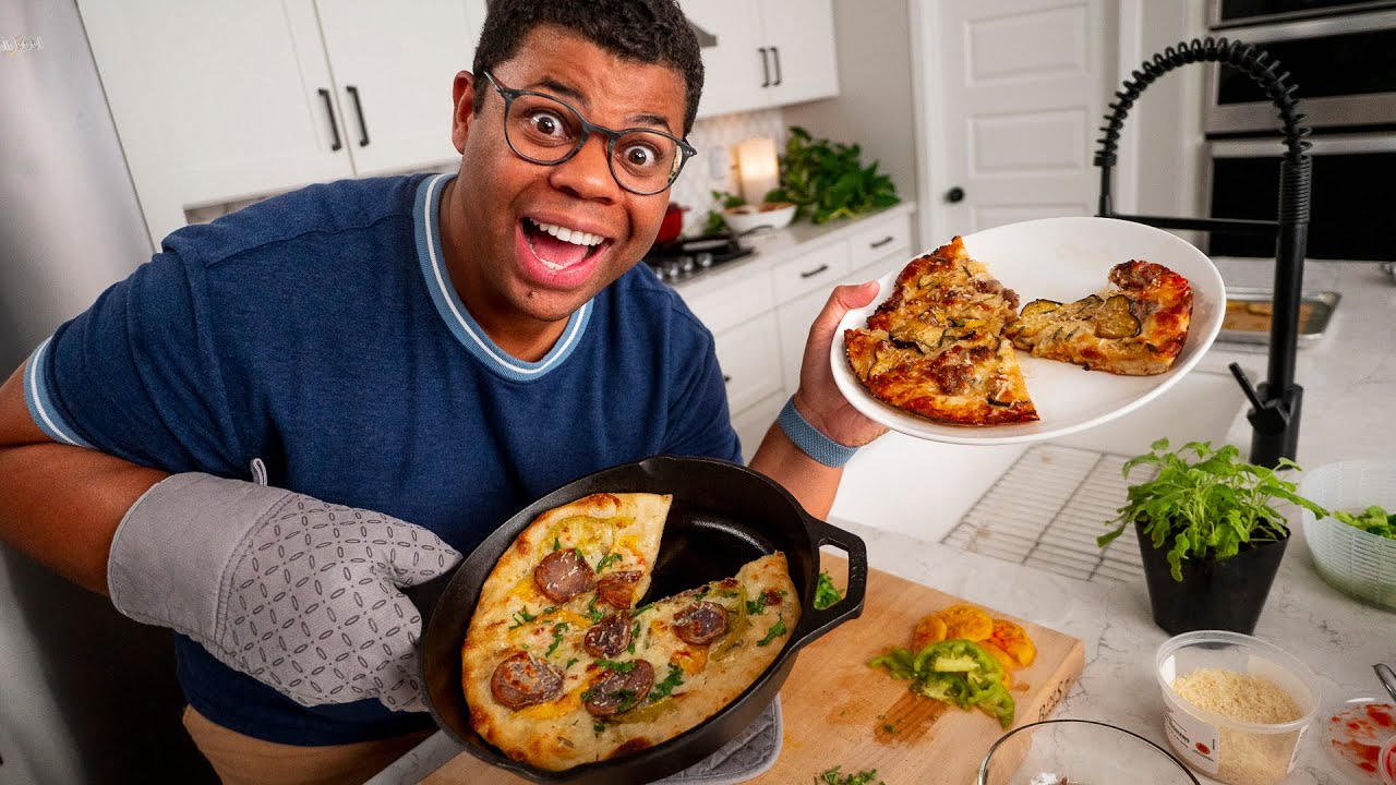The Trick to Cast Iron Skillet Pizza | Problem Solved - YouTube