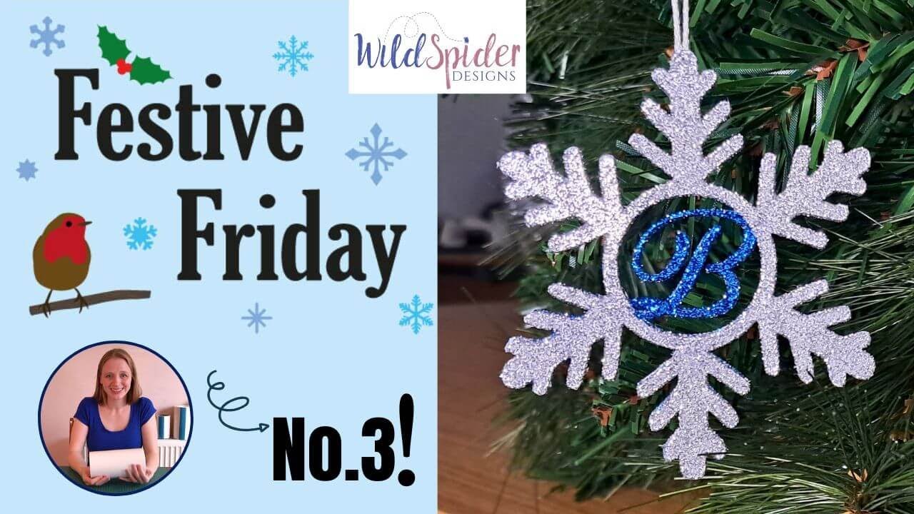 Festive Friday 3 - Monogram Snowflake Ornament - YouTube