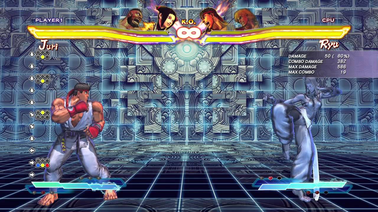SFxT - Juri Super Tutorial - Street Fighter x Tekken - YouTube
