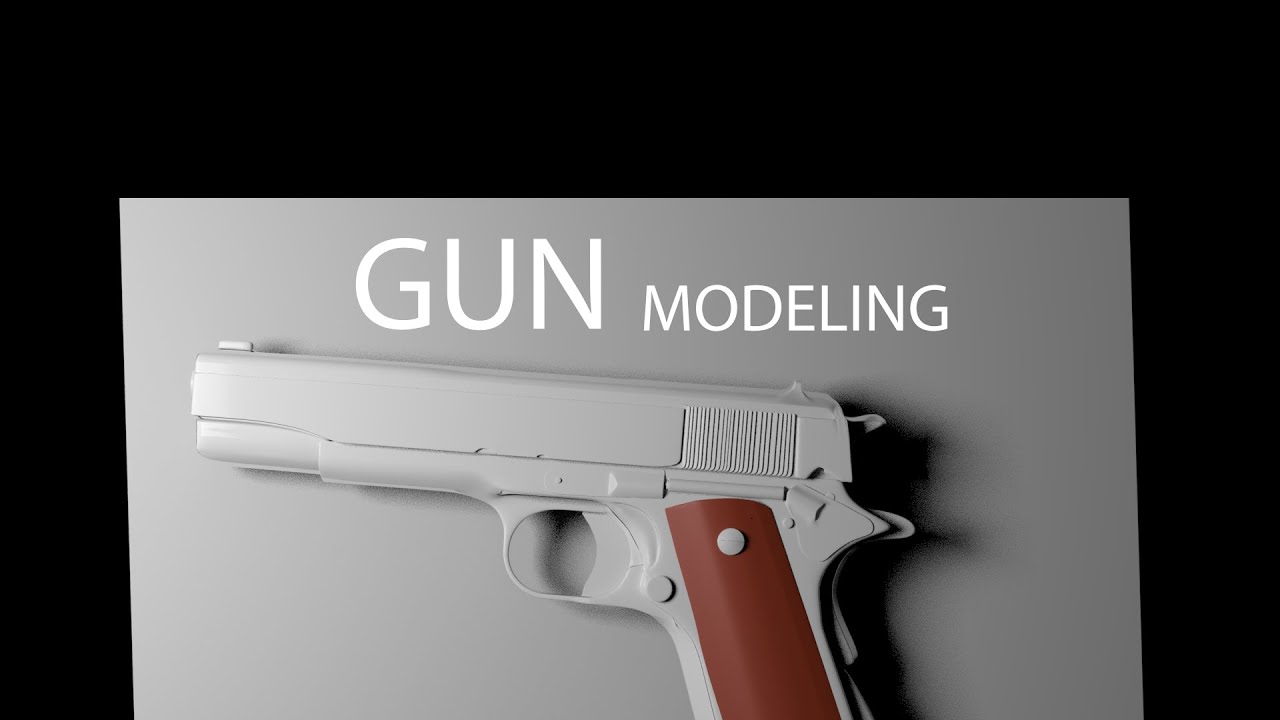 3D Pistol Gun Modeling in maya 2024| Maya | GUST - YouTube