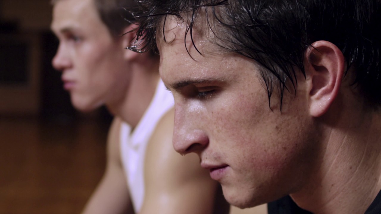 Sweat dripping a young man's nose and hair. - YouTube