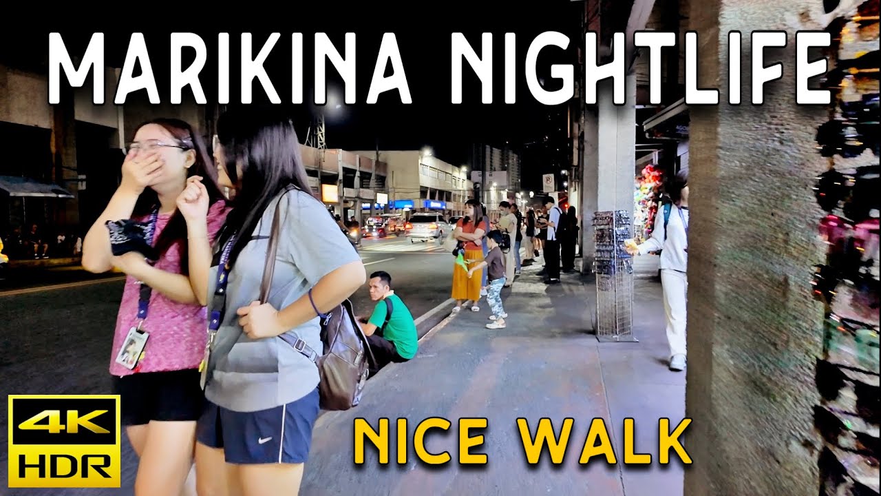 Nice Walk in Marikina at Night 🌙 | Walking Tour 🚶‍♂️ | Philippines 🇵🇭 ...