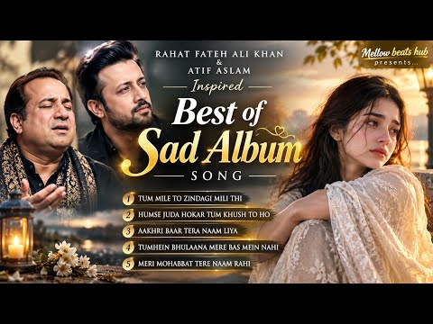 Rahat Fateh Ali Khan and Atif Aslam best  of Sad Album Song | Mellow Beats Hub