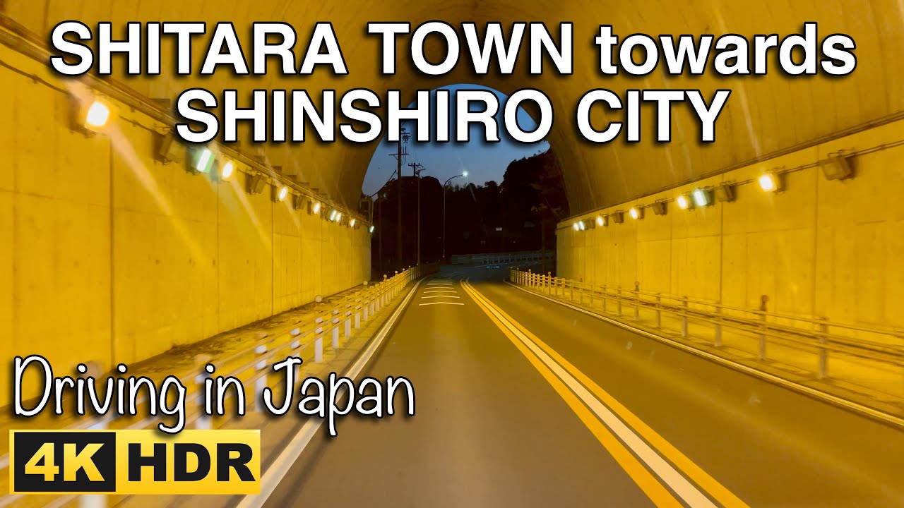 Driving in Japan from Shitara Town towards Shinshiro City, Aichi ...