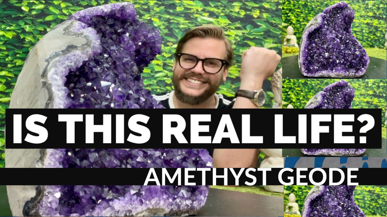 "IS THIS REAL LIFE?" Incredible Uruguay Amethyst Geode Specimen! - YouTube