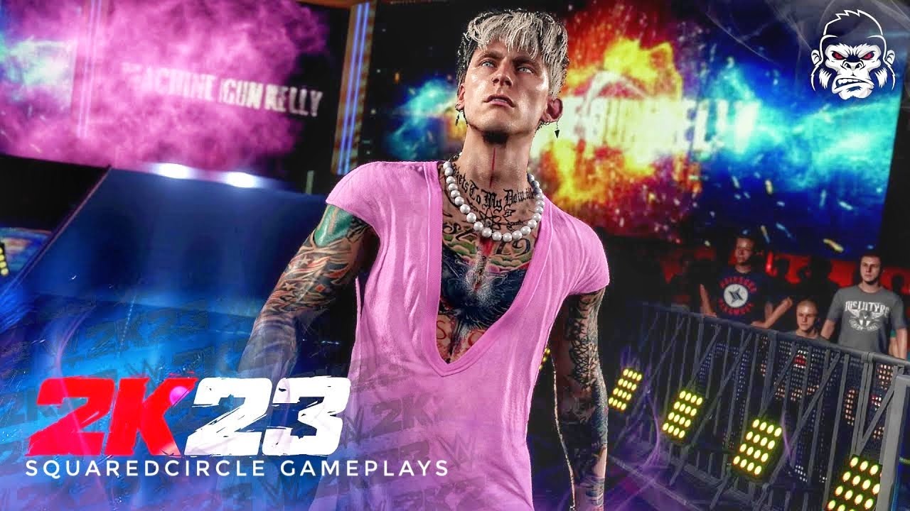 WWE 2K23 Machine Gun Kelly w/ Theme & Graphics Pack | WWE 2K23 Mods ...