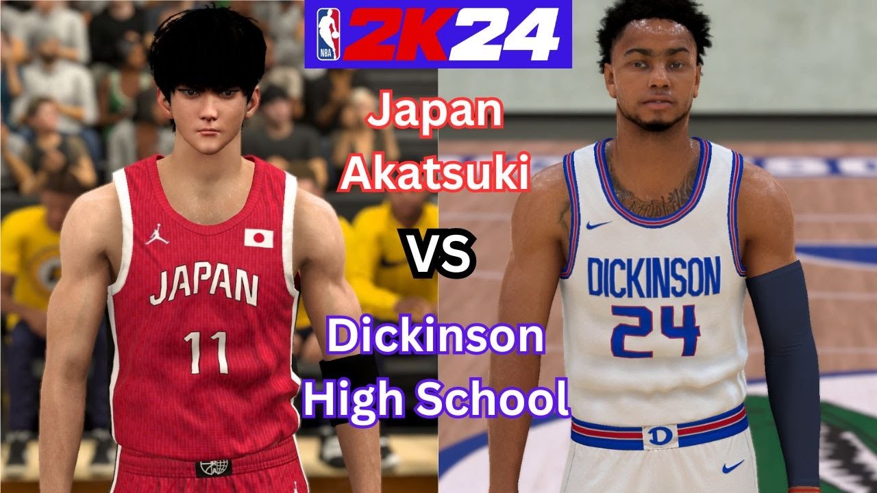 High School Hoops 2024 | JAPAN AKATSUKI vs DICKINSON HIGH SCHOOL | #HSH24 #NBA2K - YouTube