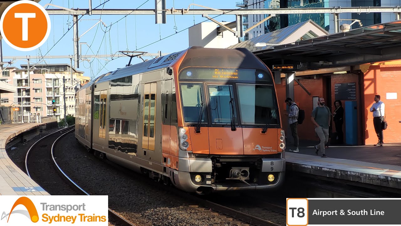 Sydney Trains B18 Waratah B set (Series 2) train ride from Domestic ...