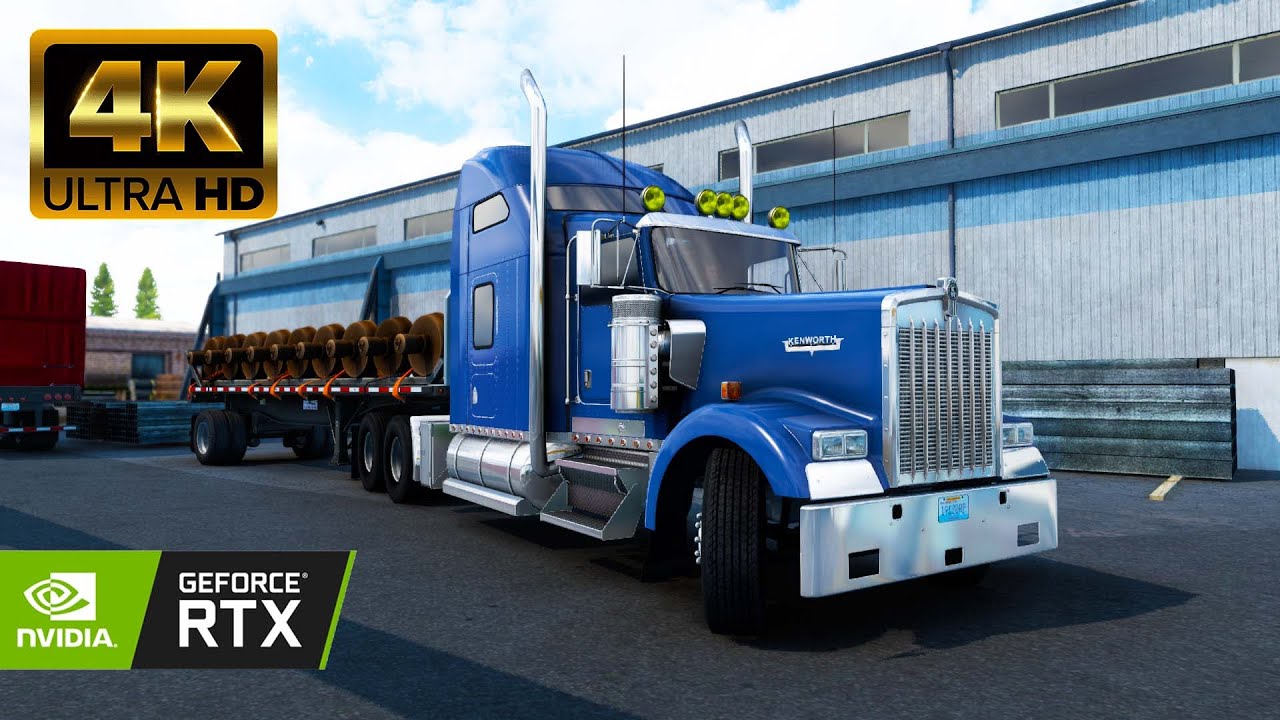 Kenworth W900 American Truck Simulator | ats | Train Axles Transport ...