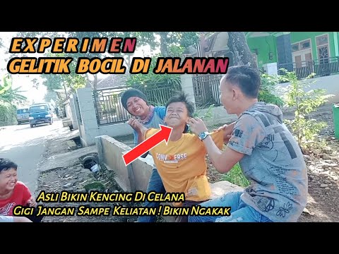 EXPERIMEN‼️ CHALLENGE GELITIK DI TEMPAT UMUM ASLI KOCAK BIKIN NGAKAK  ....