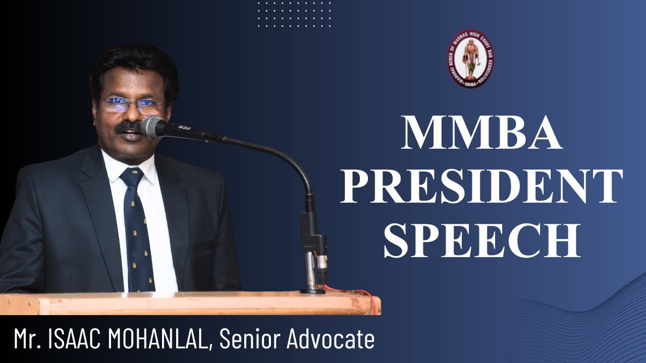 MMBA PRESIDENT SPEECH | Installation of New office bearers | Mr. ISAAC ...