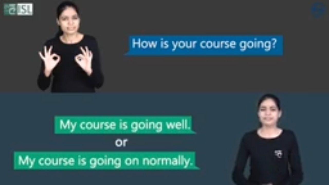 Question and Answer Conversation in Indian Sign Language Part 5 ...