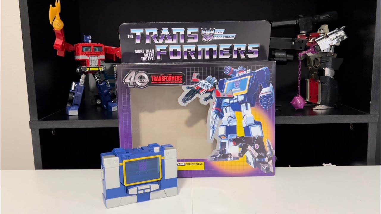 G1 SOUNDWAVE 40th Anniversary Transforming Fun - YouTube