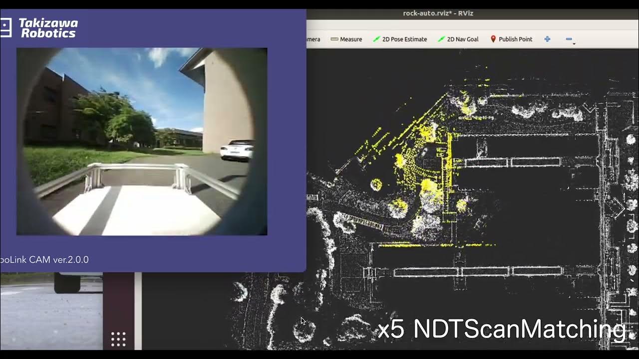 【TakiroboG1】 NDT Localizationテスト - YouTube