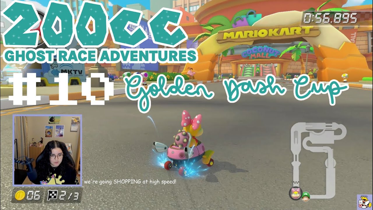 200cc Ghost Race Adventures #10- Golden Dash Cup - YouTube