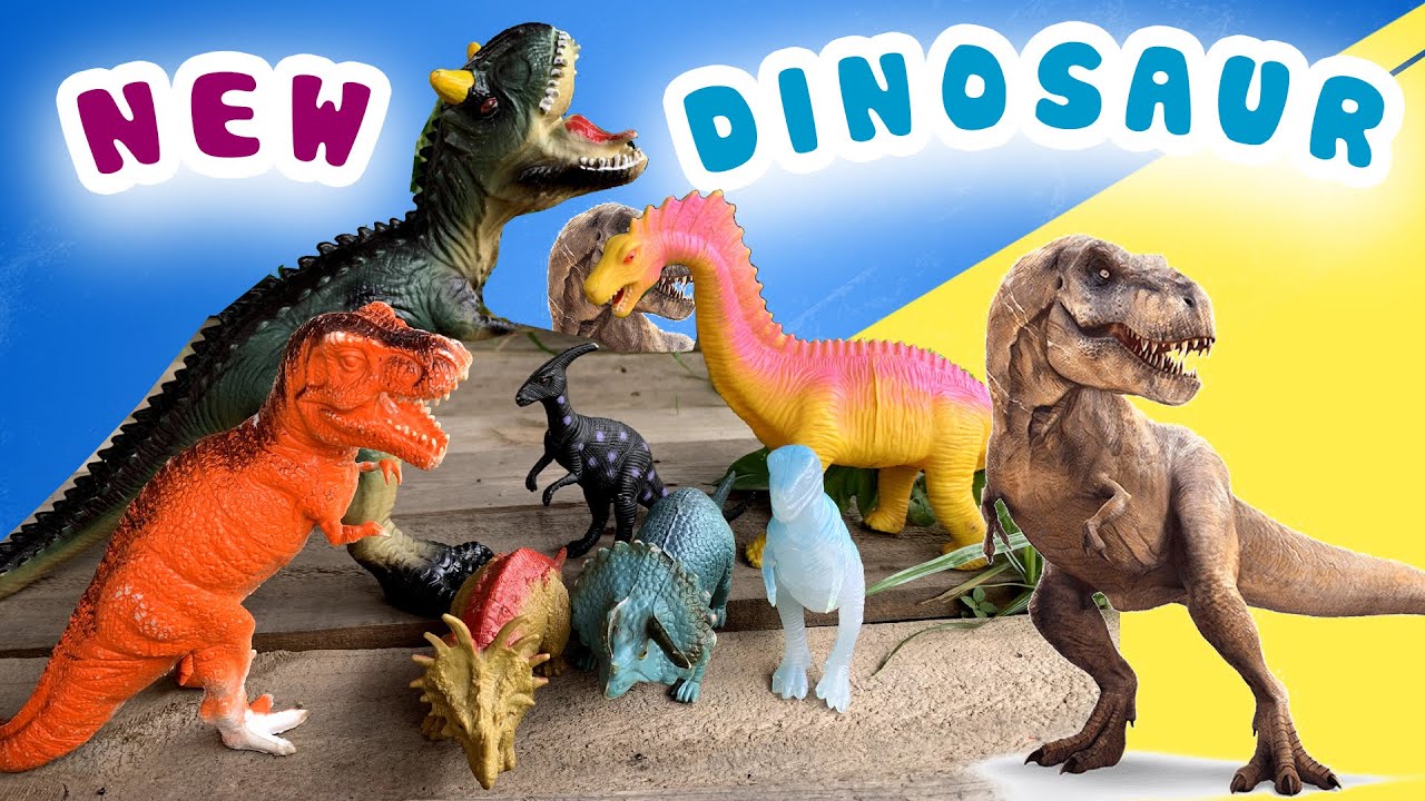 DINOSAUR FAMILY | Dinosaurs World #68 | Dinosaur T-Rex Toys | Stop ...