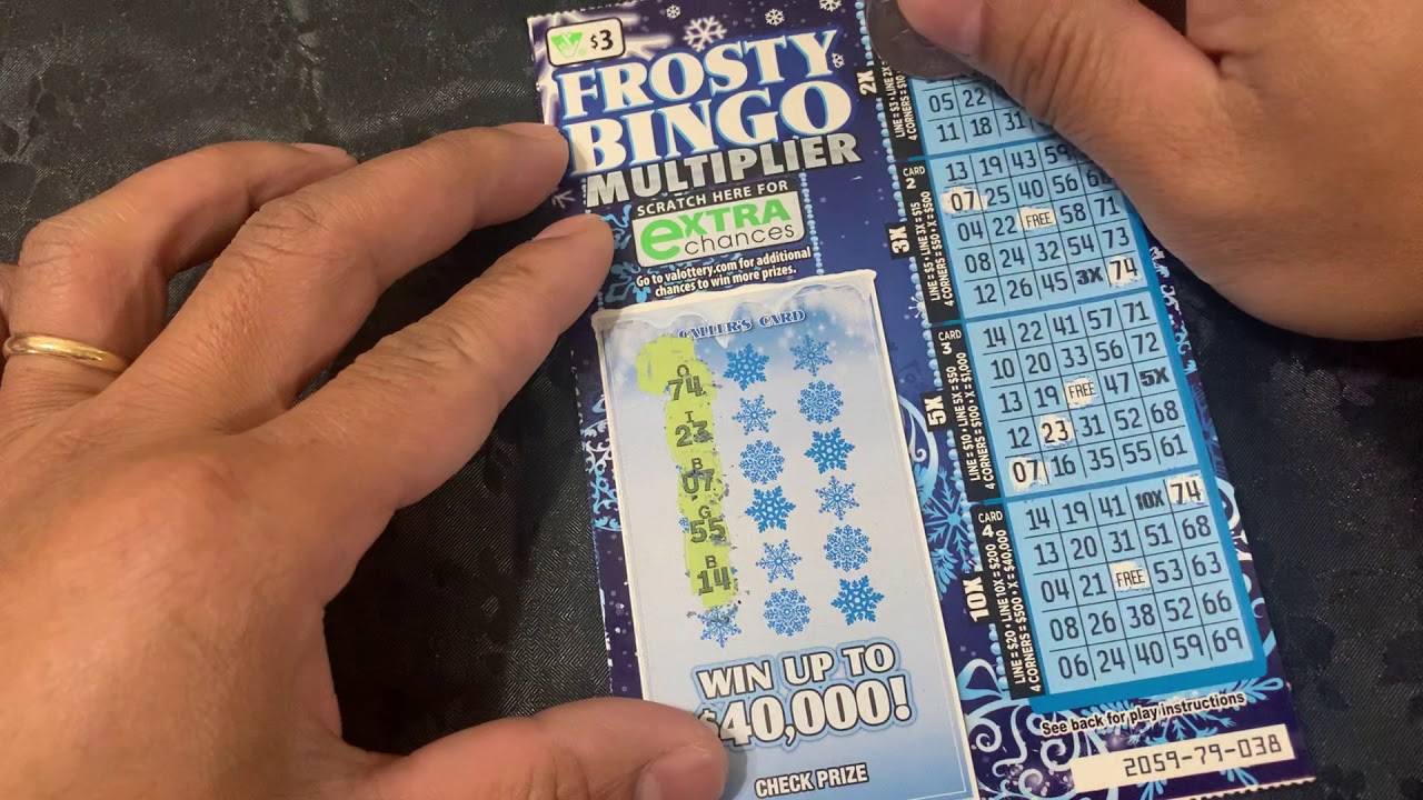 Frosty Bingo Multiplier Virginia Lottery Scratch Ticket - YouTube