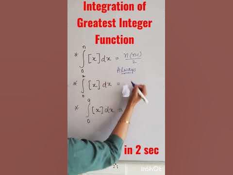 DEFINITE INTEGRAL OF GREATEST INTEGER FUNCTION|SHORT TRICK|FOR IITJEE ...