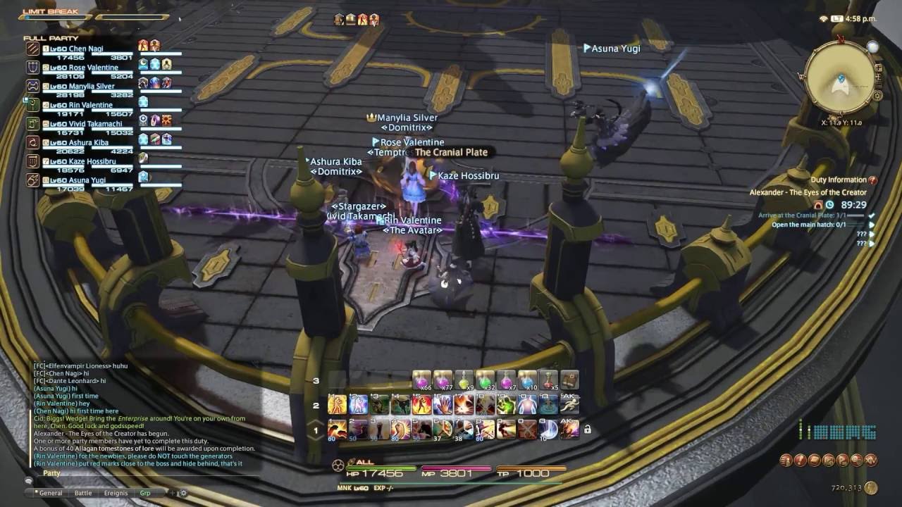 Final Fantasy XIV Alexander Raid The Eyes of the Creator (A9) - YouTube